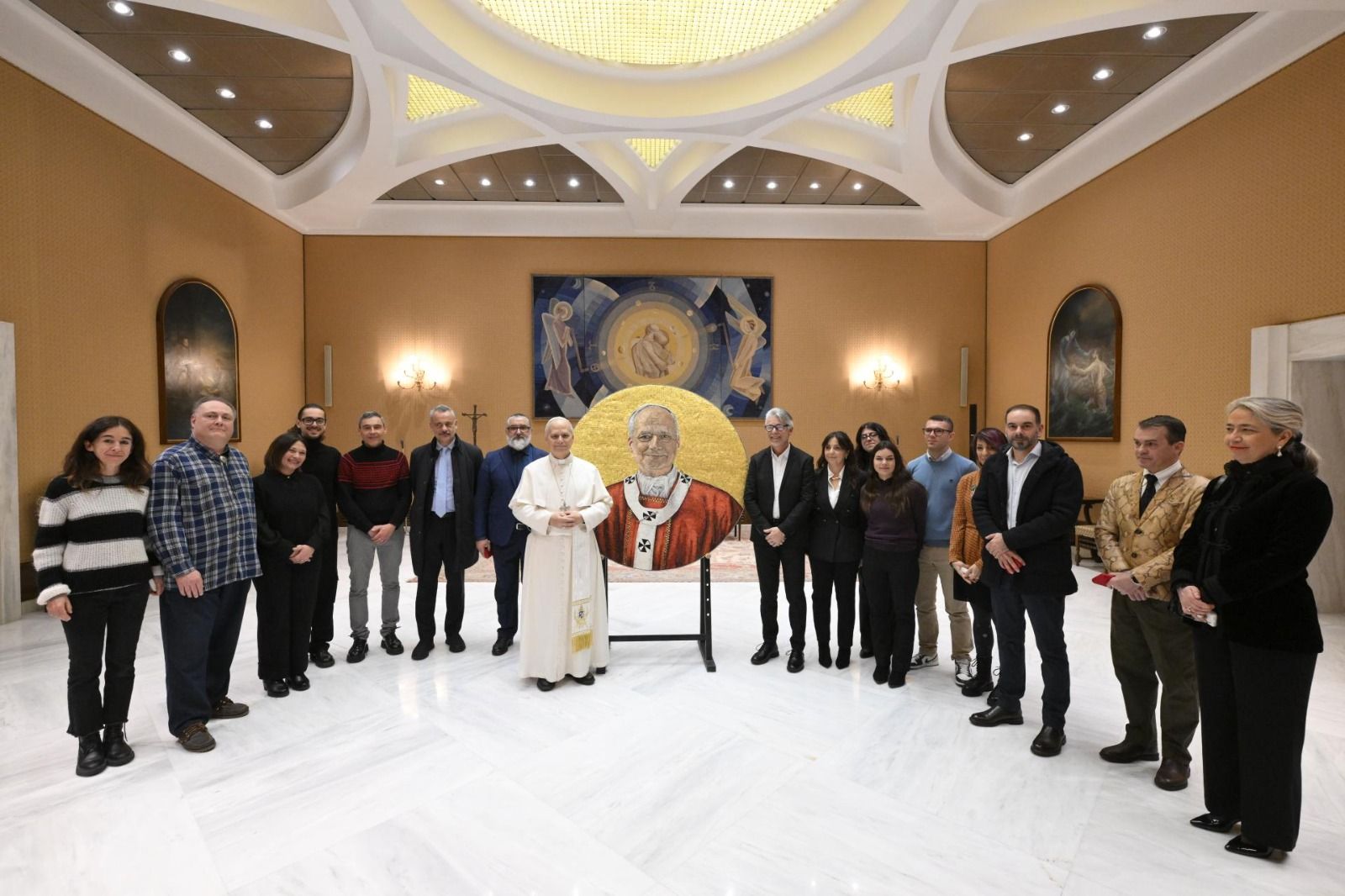 The Mosaic Medallion of Pope Leo XIV Delivered: The Vatican Mosaic ...